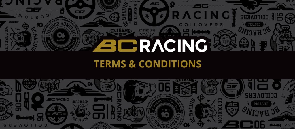 Terms & Conditions - BC Racing