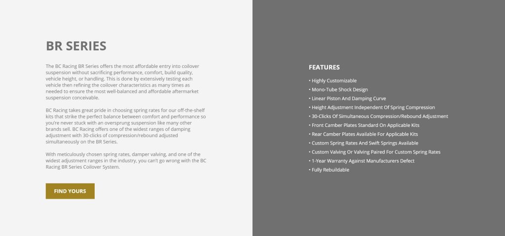 Module Breakdown - BC Racing